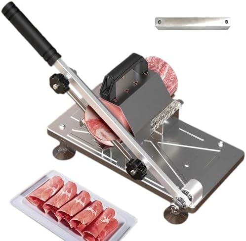 Amazon.com: Manual Frozen Meat Slicer,Meat Cutter,Stainless Steel Meats ...