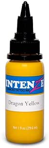 Amazon.com: Intenze Tattoo Ink - Dragon Yellow - 1oz Bottle : Beauty ...