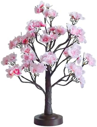Amazon.com: Mycznsyard 24 LED Pink Cherry Blossom Tree Lamp 18 Inches ...