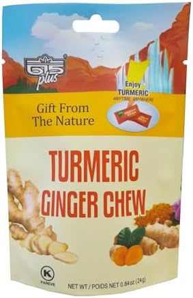 Amazon.com : 615 Plus Ginger Candy Chewy Ginger Chew (Turmeric, 0.84 ...