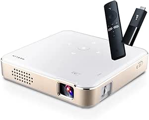 Merlin Premium Mini 1080P HD DLP Portable Projector with Auto Keystone ...