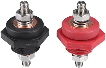 Amazon.com: uxcell 1 Pair High Current 3/8" Thru Panel Battery Terminal ...