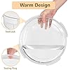 Amazon.com | VIGIND Round Plastic Divided Serving Tray, 5 Compartment ...