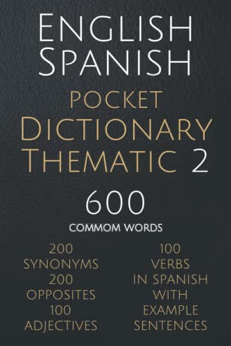 Snapklik.com : English Spanish Pocket Dictionary Thematic 2: 600 Common ...