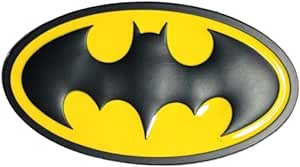 Amazon.com: Fan Emblem DC Comic Logo for Vehicles (Black-Yellow ...
