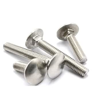 (10 pcs) 201 Stainless Steel Big Head Carriage Bolt,for Mechanical and ...