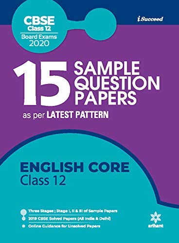 15 Sample Ques Papers English Core Class 12th CBSE 2019-20 +15 Sample ...