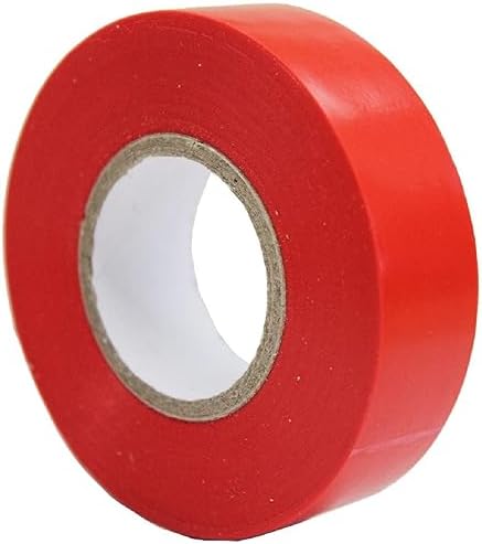 Mercury ETRP8 | 19mm x 20 Metre Electrical Insulation Tape | Red, 1 ...