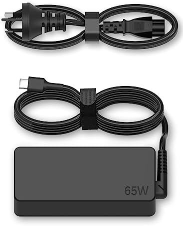 65W USB C Type C Laptop Charger for Lenovo ThinkPad T14 T15 T480 T490 T580 T590 E14 E15 E480 ...