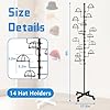 Amazon.com: Hat Rack Stand 14 Hooks, Cowboy Hat Stands, Hat Display ...
