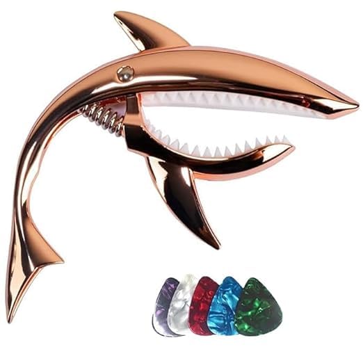 Shark Capo For Guitar Made oF Zinc Alloy Capo for Acoustic Guitar with ...