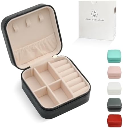 ProCase Travel Jewelry Case Organizer Bag, Soft Padded Double Layer ...