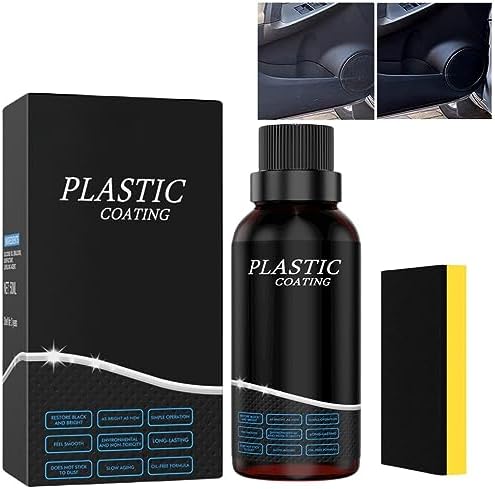 Car Plastic Restorer Black,Plastic Parts Refurbish Agent,Car Cleaning ...