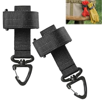 Achetez 2 Pièces Porte Gants Tactique, Clips de Gants avec Mousqueton ...