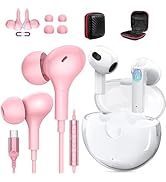 Amazon.com: True Wireless Earbuds White Bluetooth 5.3 Headphones with ...