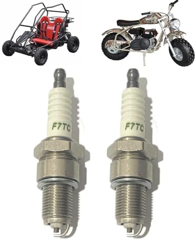 Amazon.com: QYMOTO 2pcs Spark Plug for Coleman KT196 Go Kart and CT200U ...