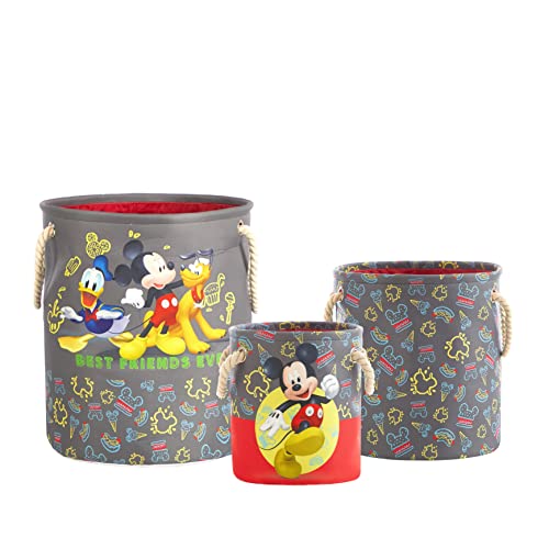 Snapklik.com : Disney Mickey Mouse 3 Piece Multi Size Fabric Nestable ...