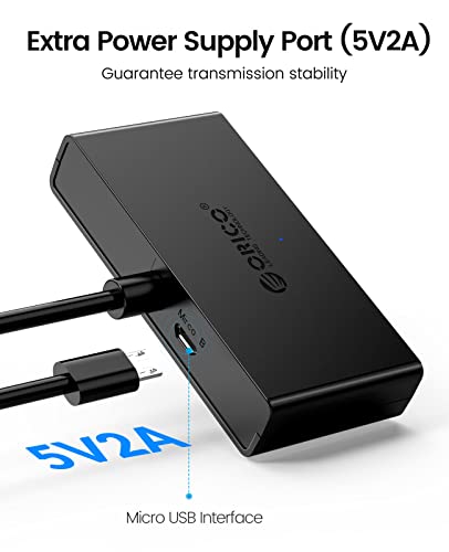 Buy ORICO 4-Port USB 3.0 hub, USB hub 3.0 with Power Supply Port ...