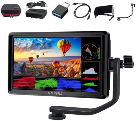 Amazon.com : FEELWORLD FW568 V3 6 Inch Camera Field Monitor with 3D LUT ...