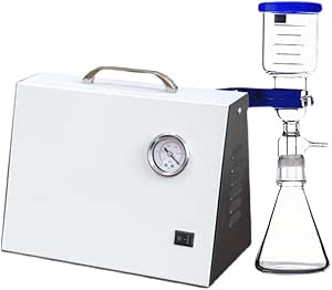 Lab Vacuum Pump, Oil-Free Diaphragm Filter Pump with 1000ml Suction ...