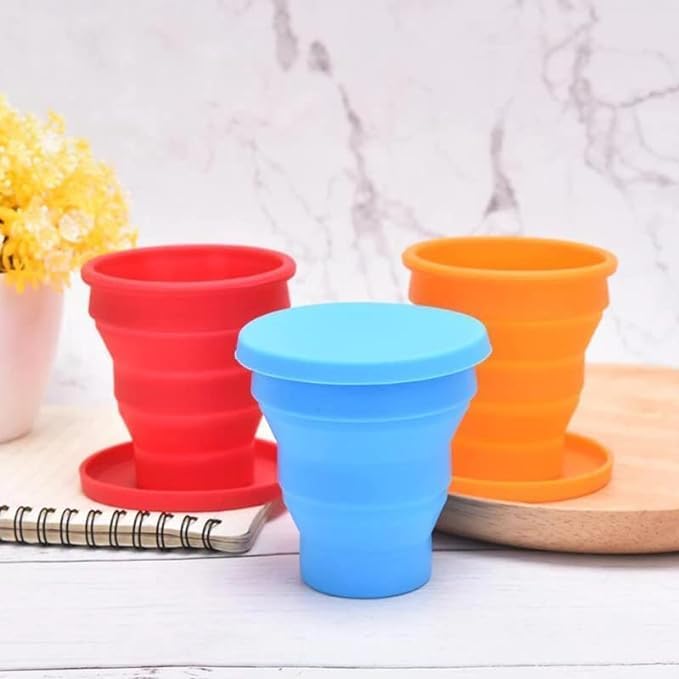 Golden bristro store Silicone Foldable Travel Mug | Foldable Travel ...