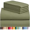 Amazon.com: LuxClub 6 PC Full Sheet Set, Breathable Luxury Bed Sheets ...