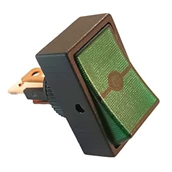 Amazon.com: 12V Illuminated Dashboard Rocker Switch SPST 15A D.C ...