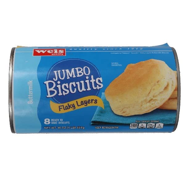 Amazon.com: Weis Quality, Biscuits Jumbo Flaky, 16 Ounce : Grocery ...