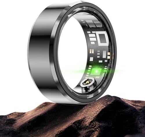 Smart Ring Bluetooth IP68 Waterproof Fitness Tracker, Health & Step ...
