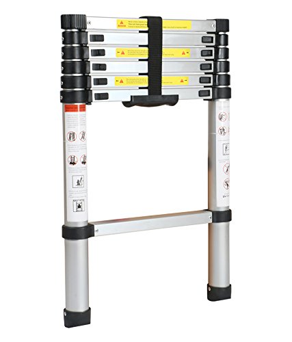 Telescopic Foldable Aluminium Ladder 2 Meter (6.56ft)– Compact Height ...