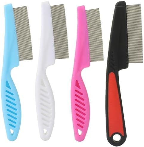 Amazon.com : 4 Pcs Dandruff Comb,Stainless Steel Fine Tooth Comb ...