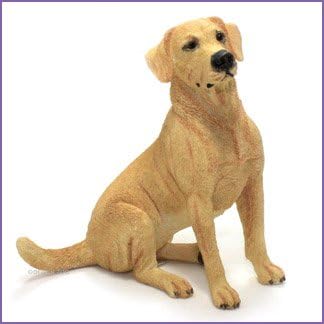 Amazon.com: Country Artists GOLDEN LABRADOR DOG Figurine, Sculpture ...