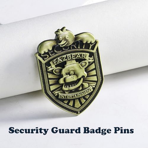 Snapklik.com : FNAF Security Guard Badge Pins & Five Nights At Freddys ...