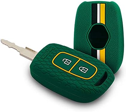 Keyzone® Striped Silicone Key Cover Compatible for Renault Kiger, Kwid ...