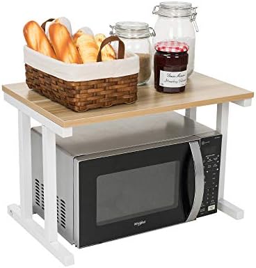 Amazon.com - CONSDAN Microwave Stand, USA Grown Hickory Microwave Shelf ...