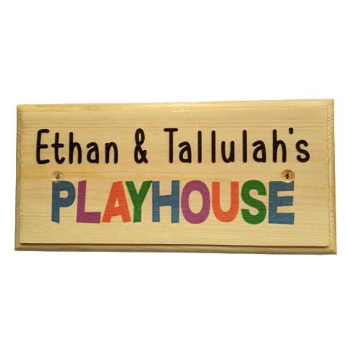 Personalised Playhouse Sign, Custom Childrens Playhouse Plaque ...