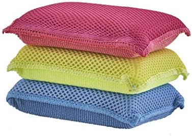 Amazon.com: Miracle Microfiber Kitchen Sponge by Scrub-It - Non-Scratch ...