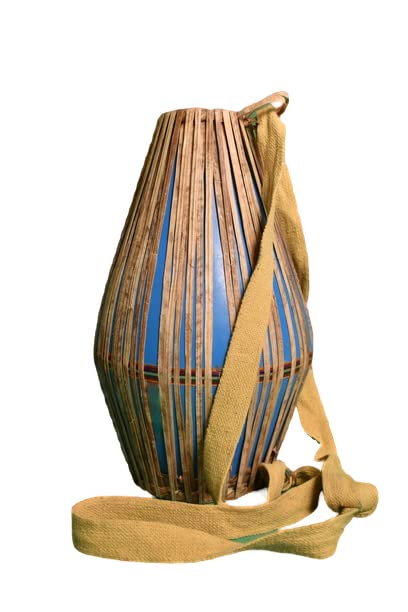 LNDS Fiber Blue Medium Size Mridanga Mridanga & khol 19 Inch Size RIing ...