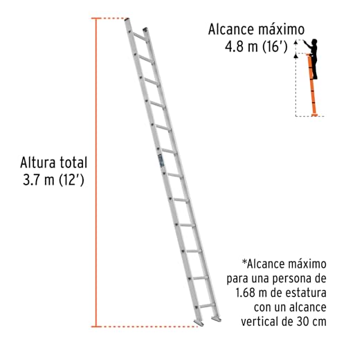 Escalera De Aluminio De 6 Metros - Ferreteria Y Herramientas