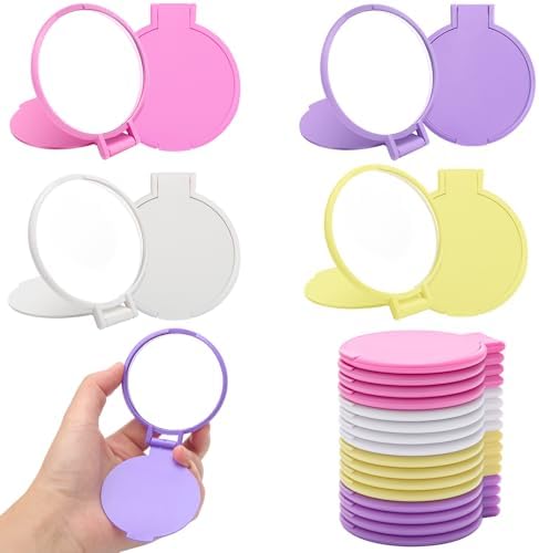 Amazon.com: Windspeed 12 Pcs Mini Folding Mirror Round Compact, 2.4 in ...