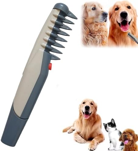 Amazon.com : 2-in-1 Electric Pet Grooming Comb with Razor, Electric Dog ...