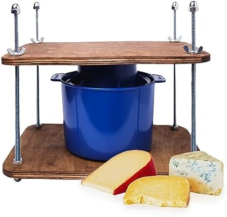 Amazon.com: Wooden Cheese Press for Cheese Making Supplies 12in Plywood ...