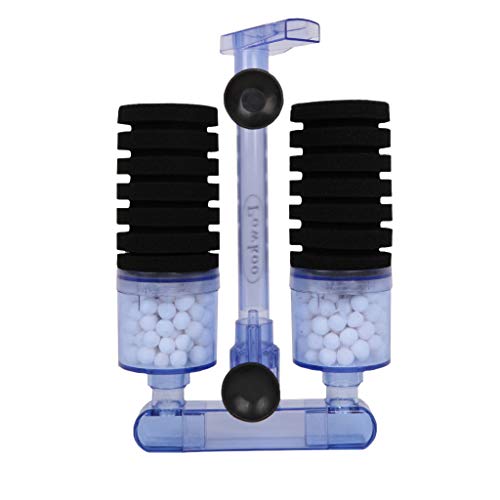 Snapklik.com : Powkoo Aquarium Double Sponge Filter Quiet Filter Sponge ...