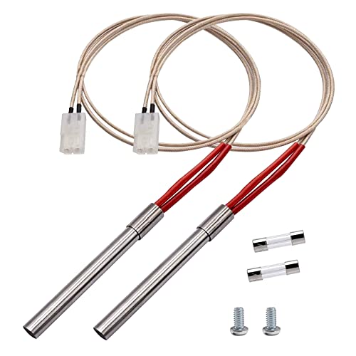 YAOAWE 2 Packs Upgraded Pellet Grill Igniter and Upgraded Digital ...