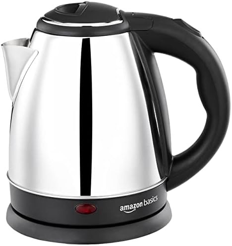 Amazon Basics 1500 W Electric Kettle (Stainless Steel Body, 1.5 L ...