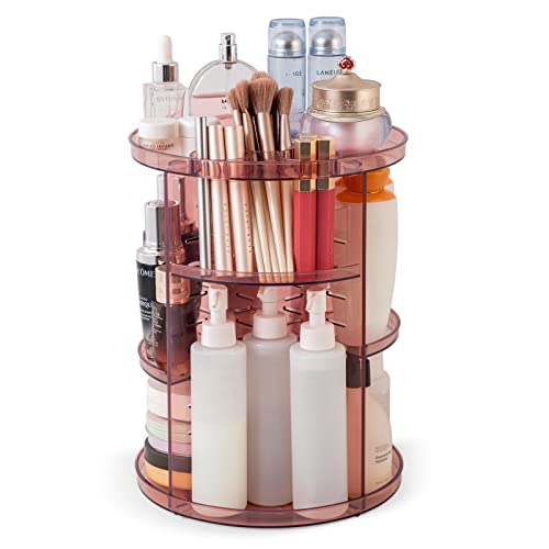 Snapklik.com : Rotating Makeup Organizer, DIY 8 Adjustable Layers 360 ...