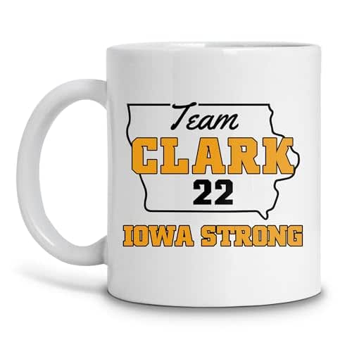 Amazon.com: Team Clark 22 Mug, Iowa Strong Mug, From The Logo 22, Final ...