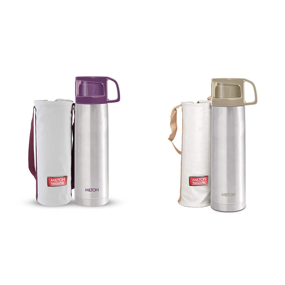 Milton Thermosteel Glassy Drinking Cup Lid, 1 Litre, Pink & Milton ...