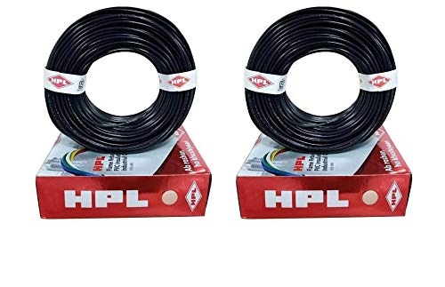HPL Wire : 0.5mm,Single Core Coper HPL Flexible Conductor:100MTR (Black ...
