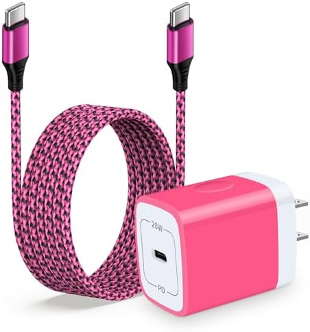 Amazon.com: Type C Phone Charger, USB Wall Adapter Plug+6ft C Charger ...